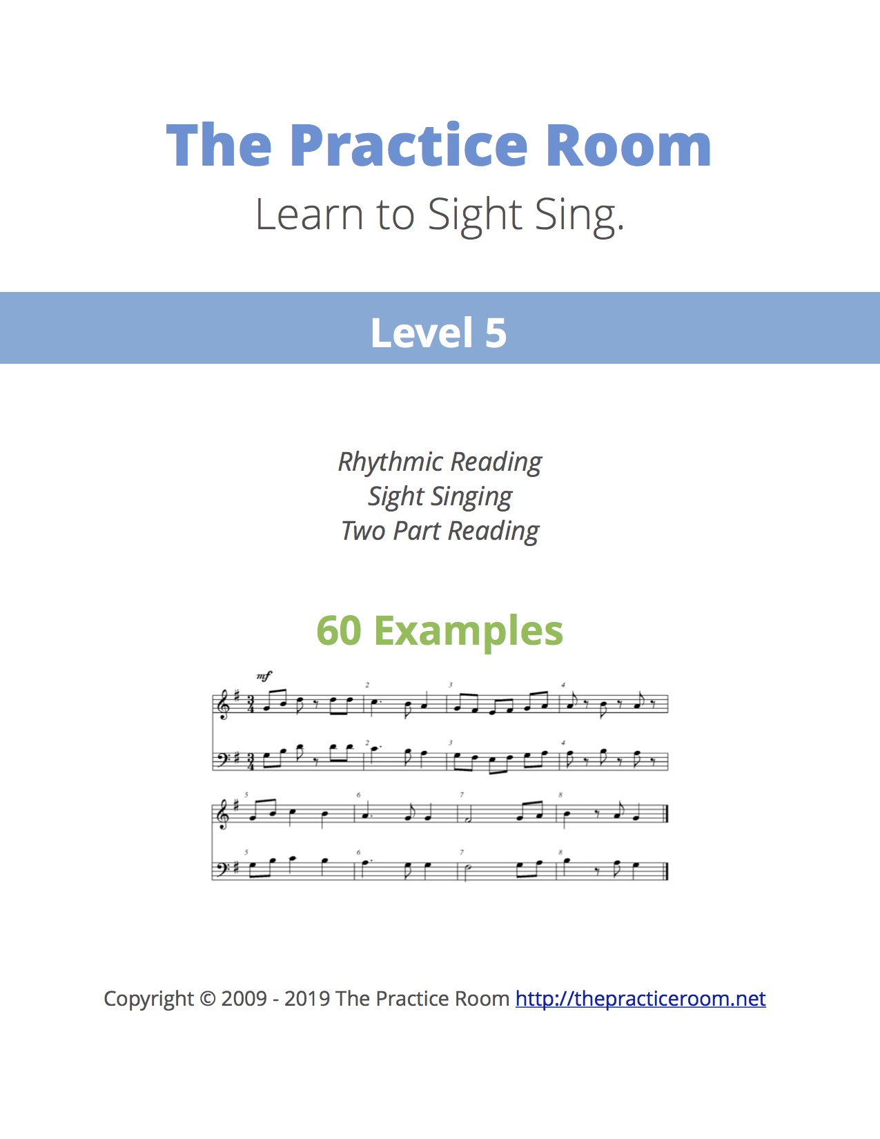 Sight Singing Workbook – Level Five