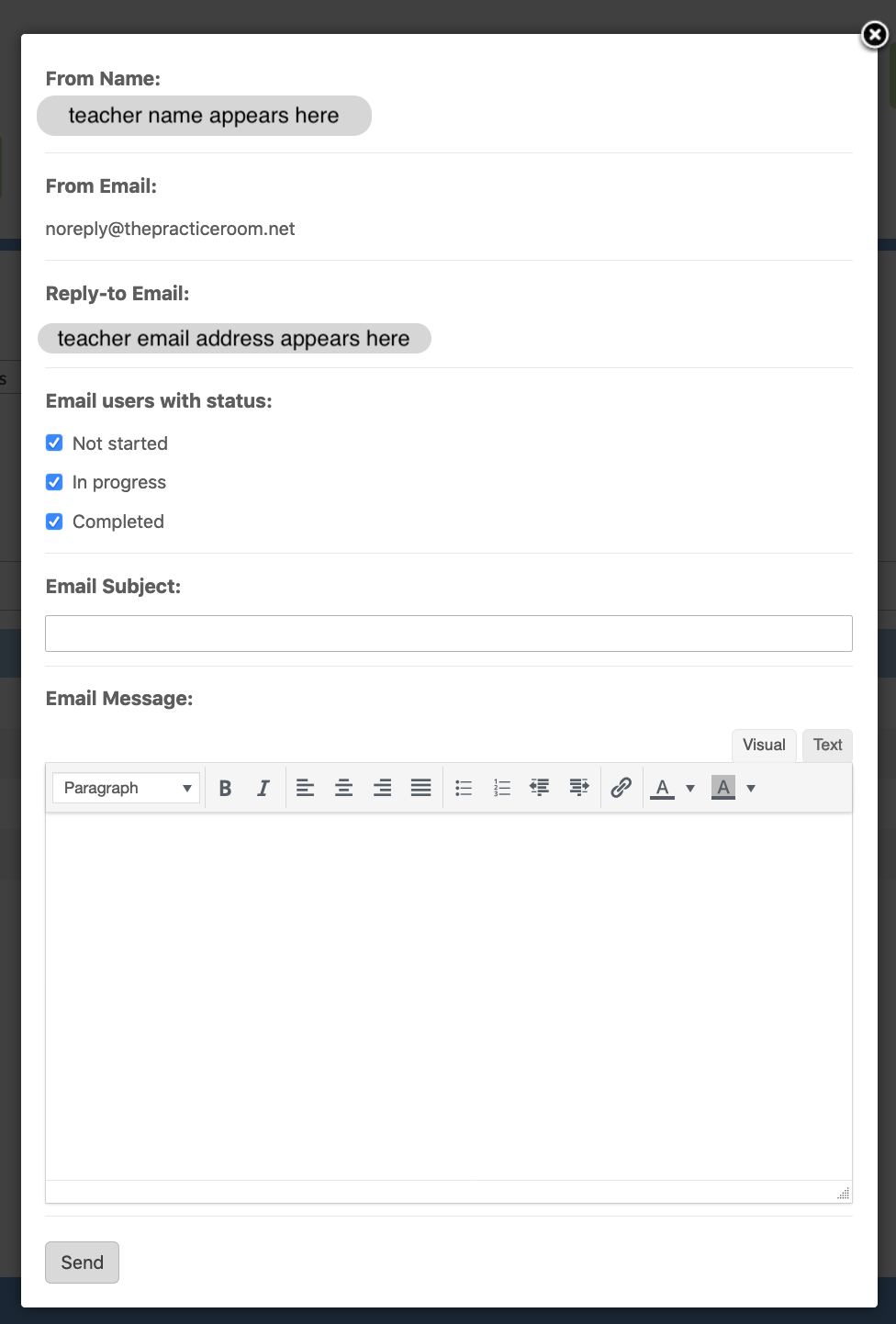 Emailing Students